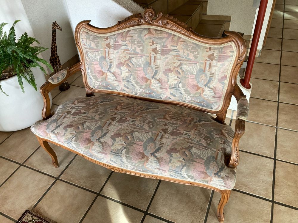 Antikes 2er-Sofa Luis XV (Gebraucht) in Lupsingen für CHF 80 – nur Abholung auf Ricardo kaufen