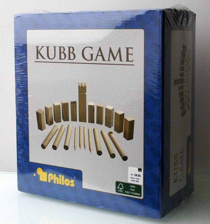 Neues PHILOS Kubb Game. Outdoor Geschicklichkeitsspiel, Holz | Kaufen auf Ricardo