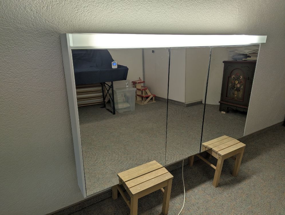 Sidler Spiegelschrank CA 3/130 mit Beleucht., Doppelspiegel (Gebraucht ...