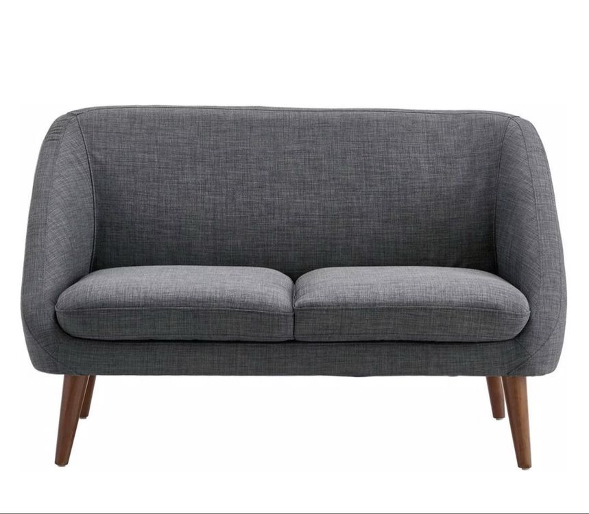 Graues 2er Sofa im Retro-Stil - Le Redoute Interieurs Semeon (Gebraucht ...