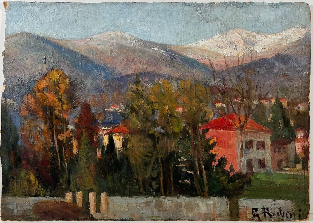 Herbst Szene Dorf Ansicht Gemälde, Unl. Sig. (Gebraucht) in Root für CHF 24 – mit Lieferung auf ...