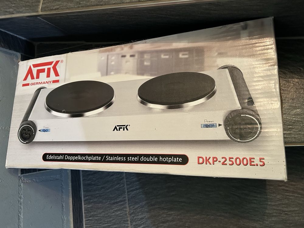 AFK Doppelkochplatte Edelstahl DKP-2500E.5 neu (Neu (gemäss Beschreibung)) in Schüpfheim für CHF ...