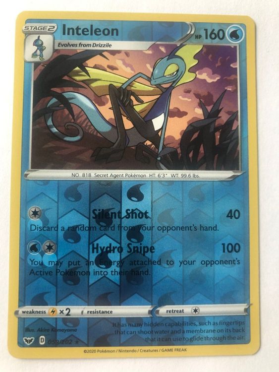 Inteleon - Reverse Holo - Pokemon - TCG (Neu (gemäss Beschreibung)) in Nussbaumen AG für CHF 3.5 ...