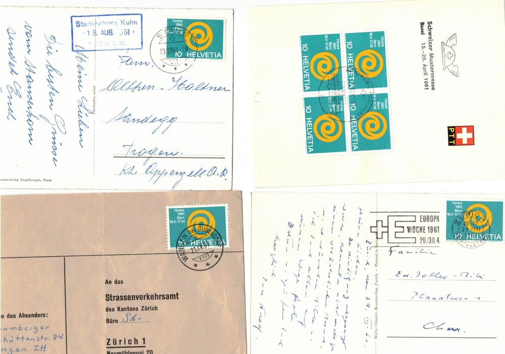 HYSPA 1961 SPORT HYGIENE Stempel MUBA Ansichtskarten | Kaufen auf Ricardo