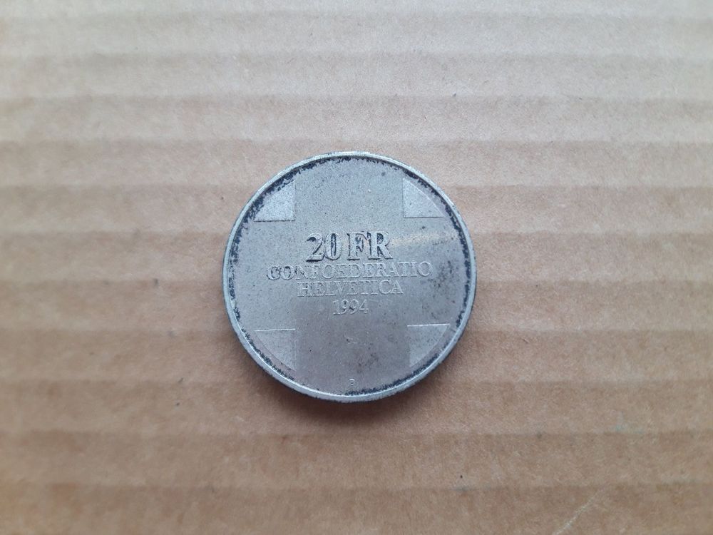 20 Fr. Gedenkmünze Teufelsbrücke 1994 (Gebraucht) in Thun für CHF 19 – mit Lieferung auf Ricardo ...