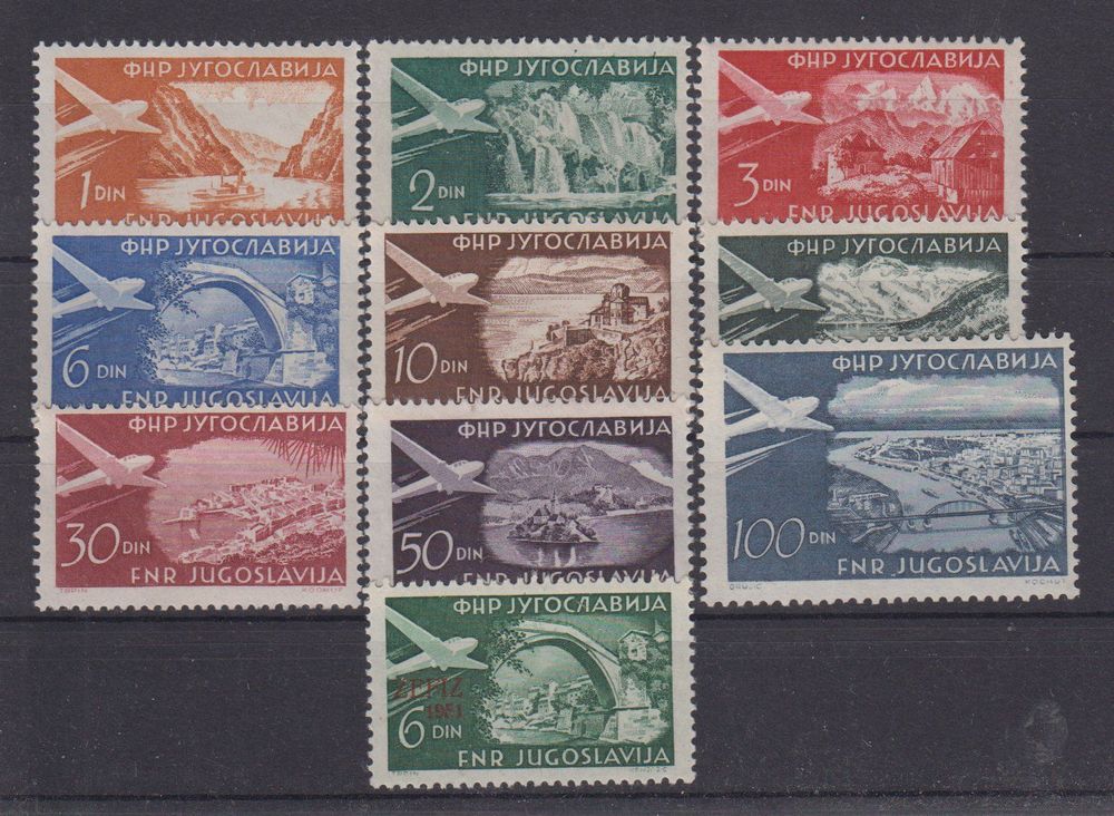 Jugoslawien 1951: Flugpost ** (Neu (gemäss Beschreibung)) in Eschlikon TG für CHF 12 – mit ...