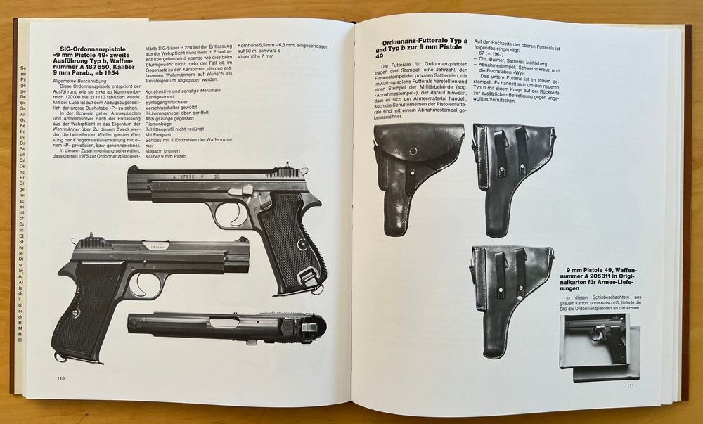 Legendäres Buch "Die SIG Pistolen", H.P. Doebeli, 1981 (Gebraucht) in Zeiningen für CHF 290.3 ...