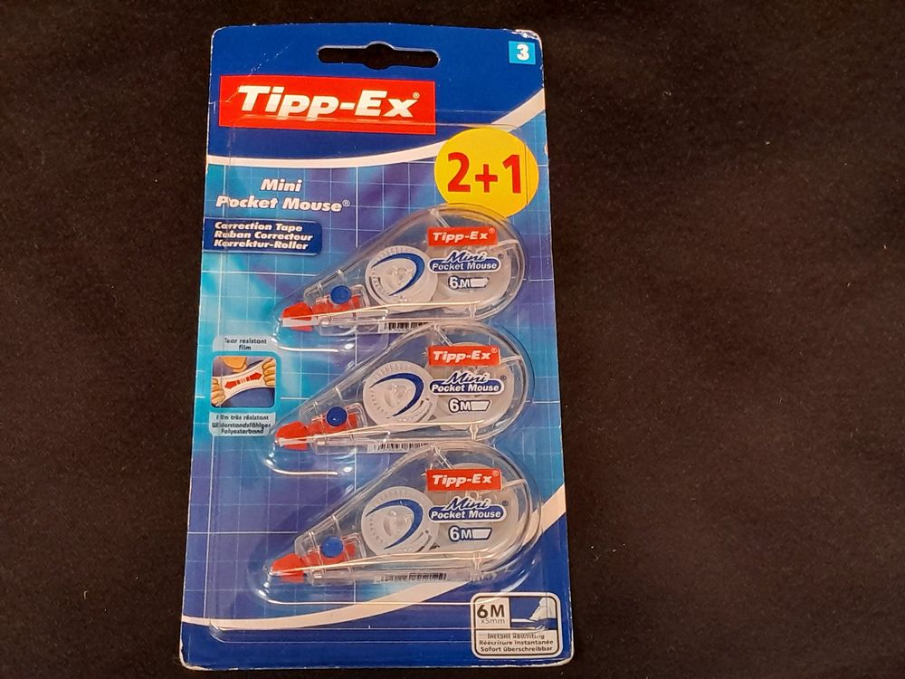 TIPP - EX Korrektur - Roller mini Pocket Mouse 3 Stk. (Neu und ...