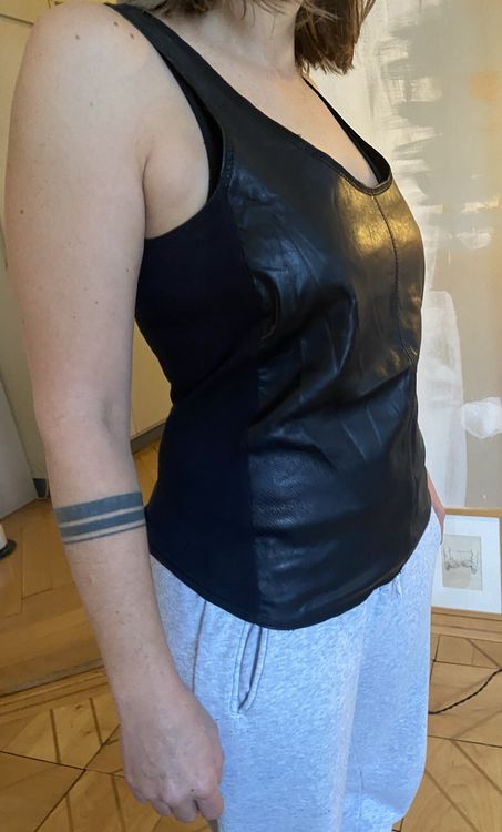 The Kooples Ledertop Tanktop Gr. M, schwarz (Gebraucht) in Zürich für ...