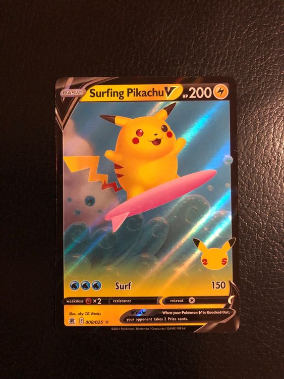 Celebrations Surfing Pikachu V 25th anniversary Ab 1 | Kaufen auf Ricardo