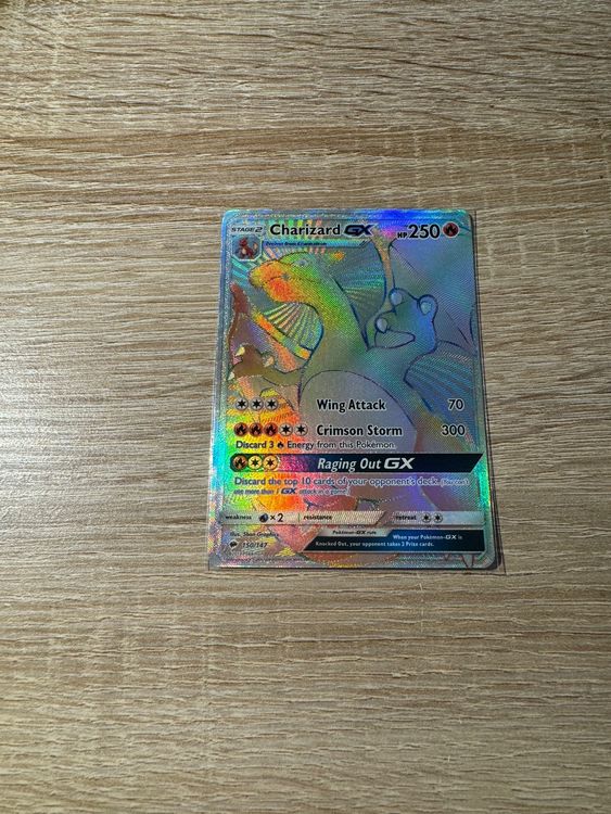 Pokémon Charizard GX Rainbow 150/147 Burning Shadows | Kaufen auf Ricardo
