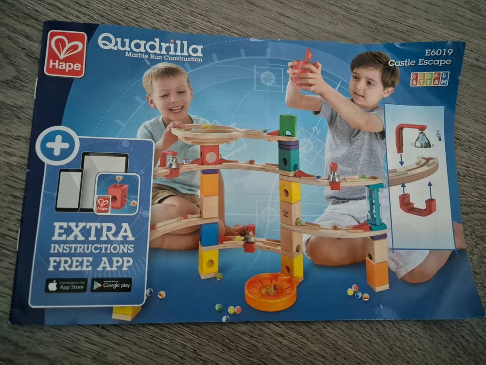 Quadrilla Kugelbahn von Hape grosses Set Kugelibahn Murmel (Gebraucht) in Eglisau für CHF 27 ...