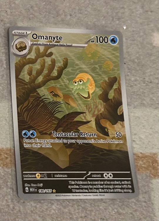 Omanyte 151 Scarlet and Violet Full Art Rare Pokemon Card | Kaufen auf Ricardo