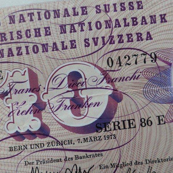 CH - Banknote Fr. 10.- Serie 86 E 0422779 (Gebraucht) in Egliswil für ...