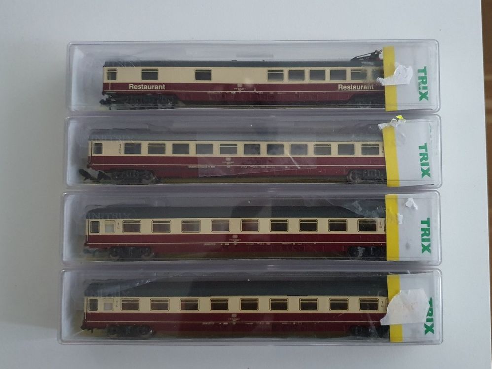 Minitrix 15805-01/04 DB Personenwagons Neu (Neu und originalverpackt ...