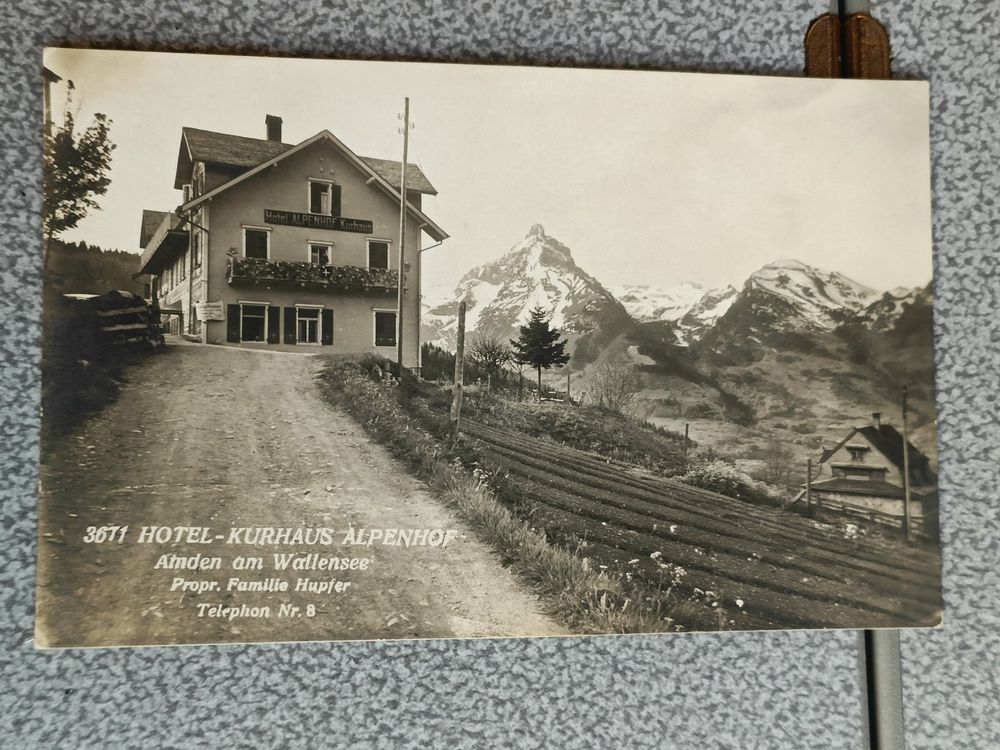 Photo Karte Hotel Kurhaus Alpenhof Amden Wallensee Kaufen Auf Ricardo