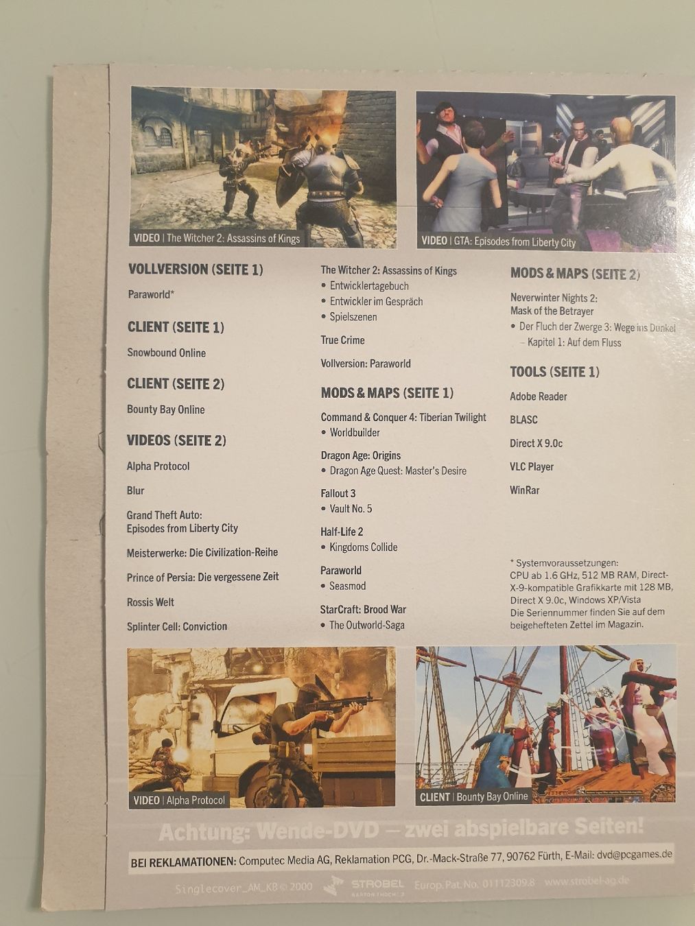 ParaWorld PC Game DVD Vollversion Retro (Gebraucht) in Steinach für CHF ...