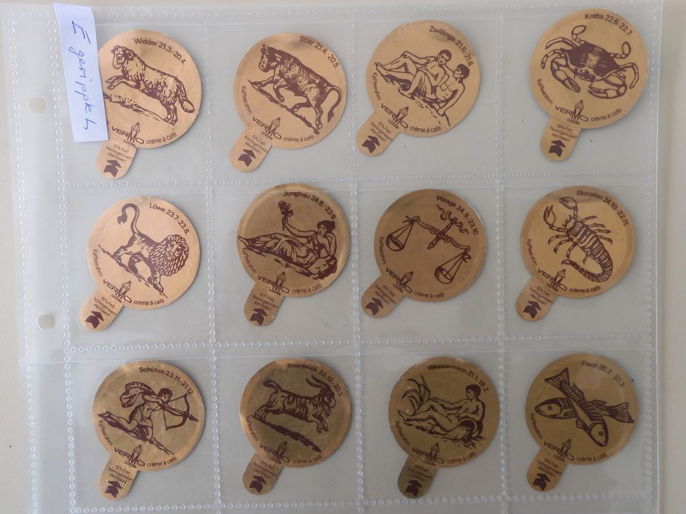 S. 102 Sternzeichen , E , gerippte Lasche ,gold-amber | Kaufen auf Ricardo