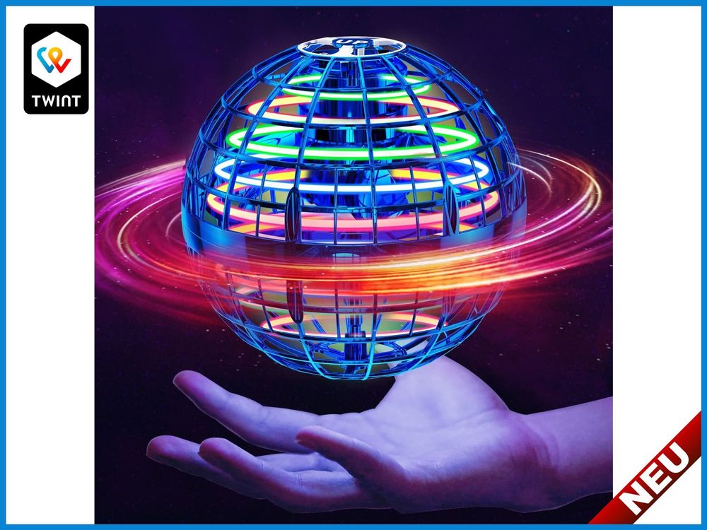 Fliegender Ball mit bunten LED-Lichtern für alle Alter | Kaufen auf Ricardo