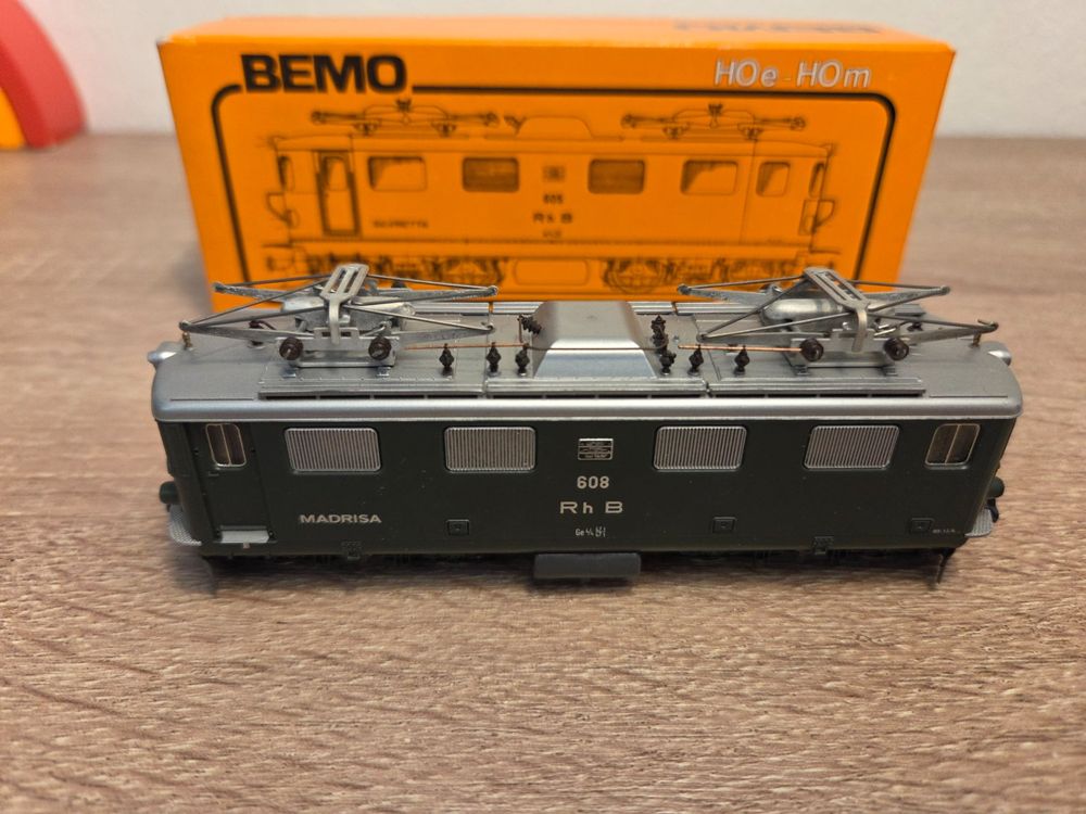 Bemo 1250/8 E-Lok Madrisa RhB H0m (D'occasion) à St-Aubin-Sauges pour ...