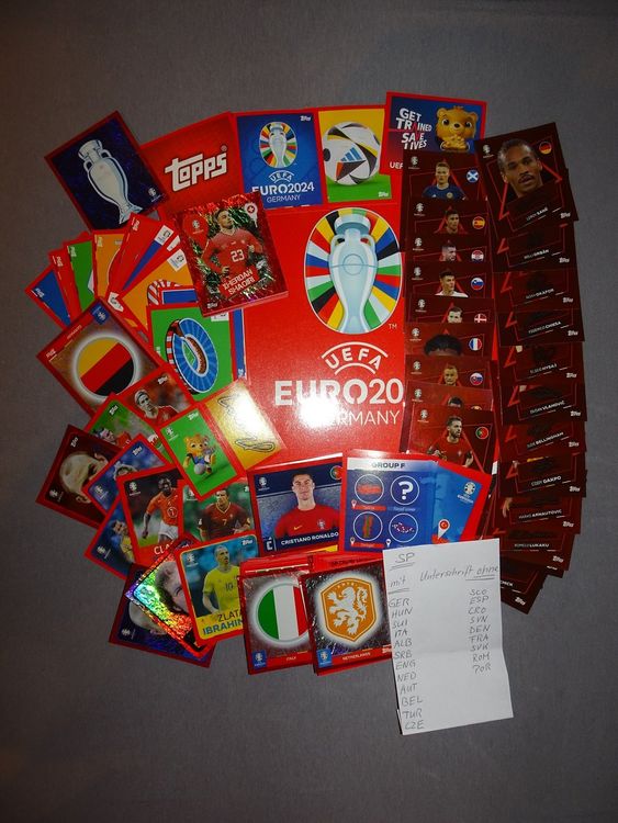 Topps Euro 2024 Album komplett inklusive SP Bilder !! (Neu (gemäss ...