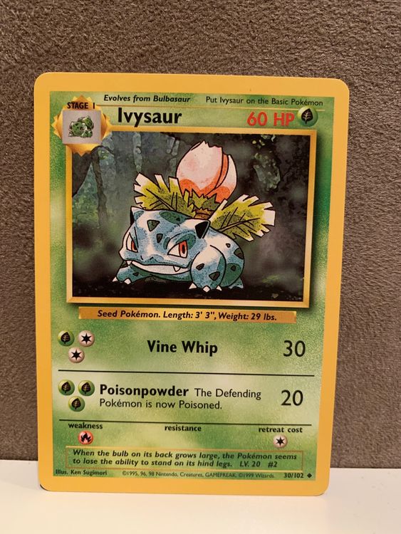 Pokemon Ivysaur Base Set ENG 30/102 (Gebraucht) in Fislisbach für CHF 5 ...