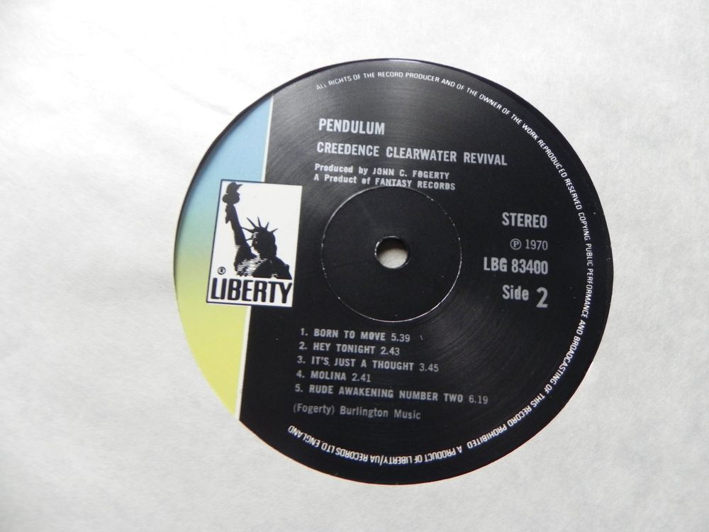LP USA Rock Band CCR Creedence Clearwater 1970 Pendulum (Gebraucht) in ...