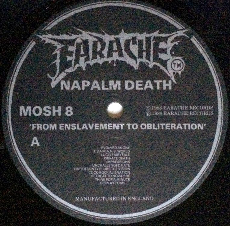 NAPALM DEATH - FROM ENSLAVEMENT TO OBLITERATION (Gebraucht) in Bottens ...