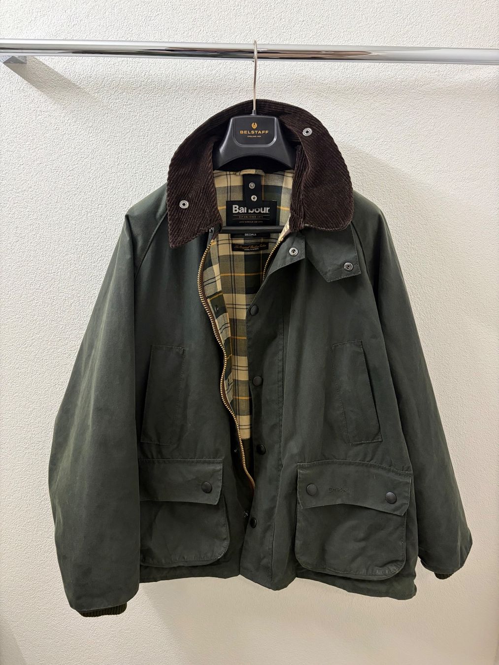 Barbour Bedale Gr. 40 M-L Sage neuwertig (Neu (gemäss Beschreibung)) in ...