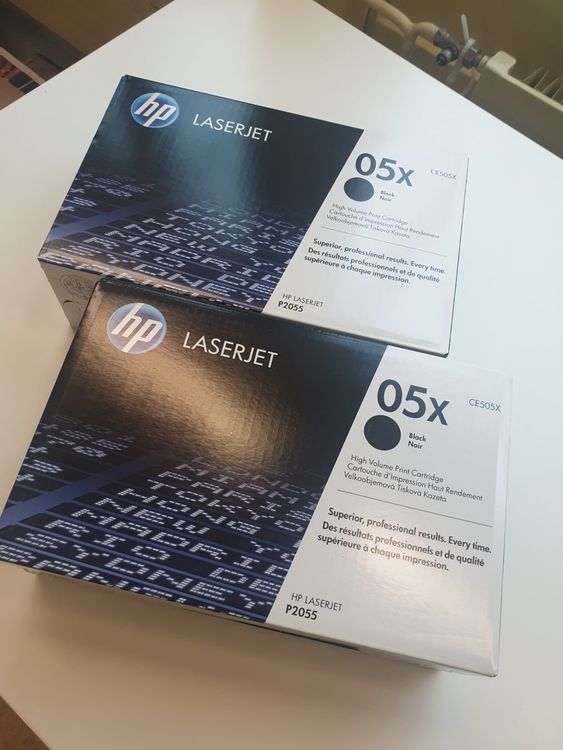 HP Toner CE 505X ( 05X ) Neu Original 2 Stück | Kaufen auf Ricardo