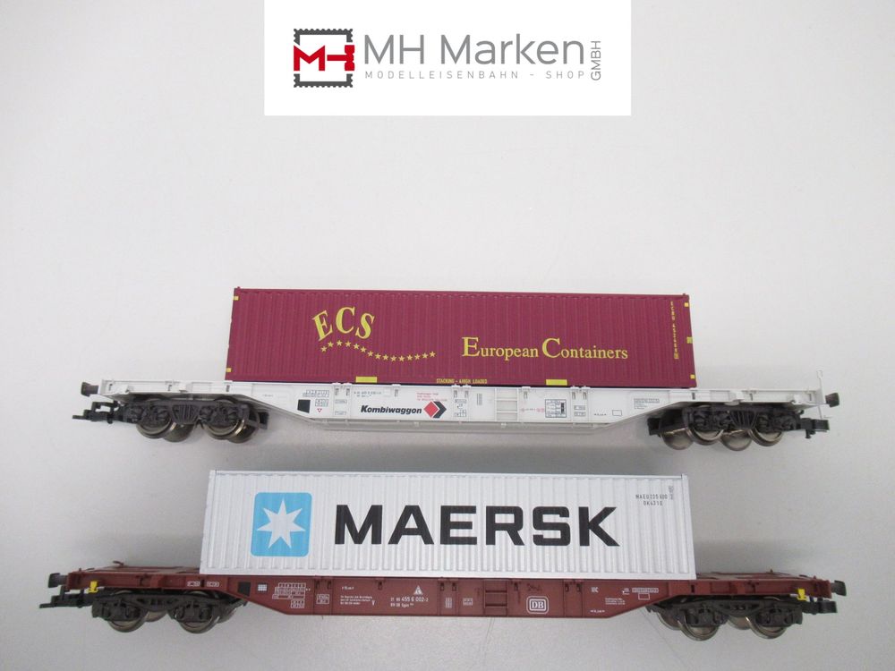 Fleischmann 5245 + 5251 DB Container-Tragwagen DC H0 | Kaufen auf Ricardo