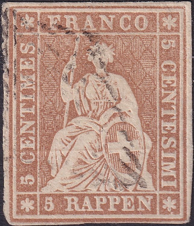 Strubel: 22C (22B2) fehlerfrei & weissrandig, Kat: 150.-+ (Gebraucht) in Sursee für CHF 44 – mit ...