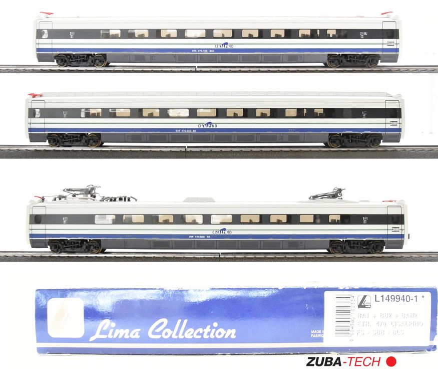 Lima L149940-1 Ergänzungsset 3-Tlg. zu ETR 470 Cisalpino GS (Gebraucht ...