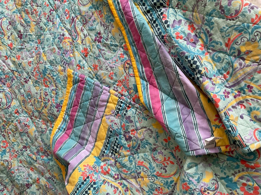 Bassetti Tagesdecke Bettüberwurf 250 x 235 cm Türkis Neuwert (Neu ...