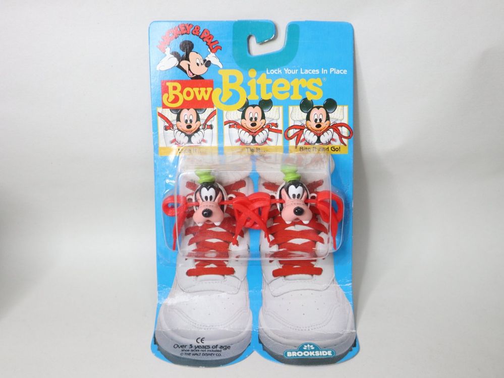1989 Disney Goofy Bow Biters Schuhbändel Halter (Neu und ...