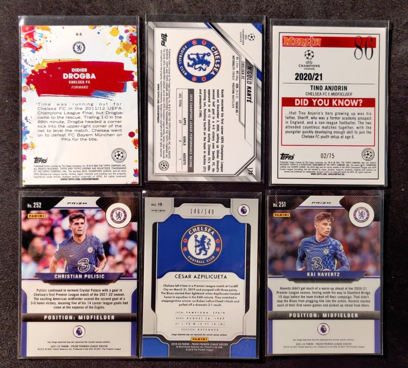 Panini / Topps Chelsea Lot inklusive Numbereds und Legenden (Gebraucht ...