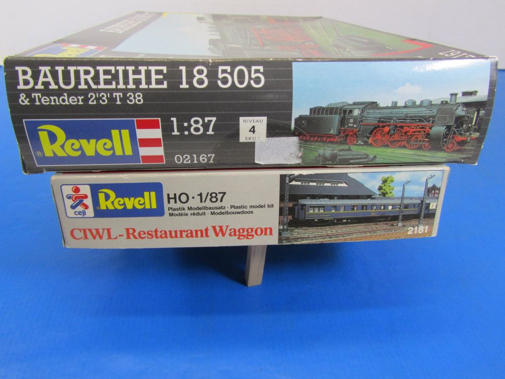 Revell Bausätze 02167, 1:87, Dampflok, CIWL-Restaurant-Wagen (Gebraucht ...