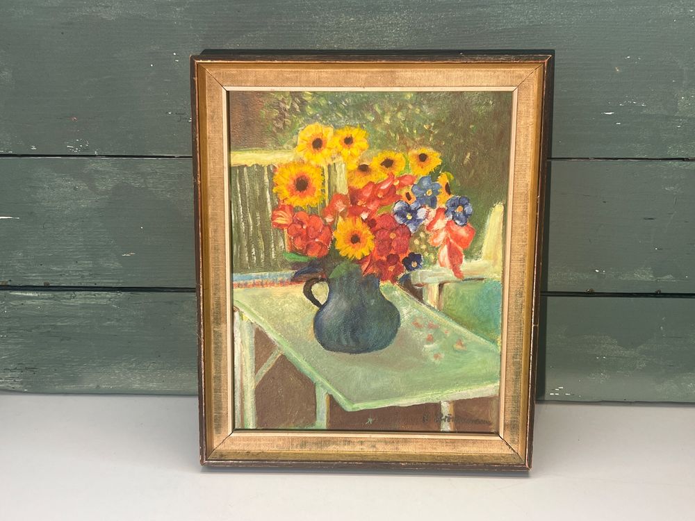 Antike Ölgemälde mit Signatur & Monogram Stillleben 23x28cm (Gebraucht) in schaffhausen für CHF ...