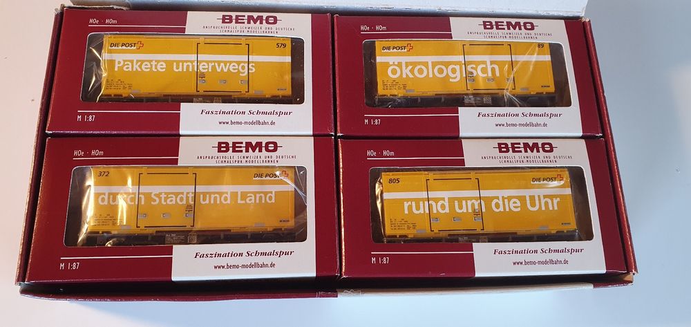 BEMO H0m RhB Ge 4/4 III 647 A&M AG DigSound mit Containerzug | Kaufen ...