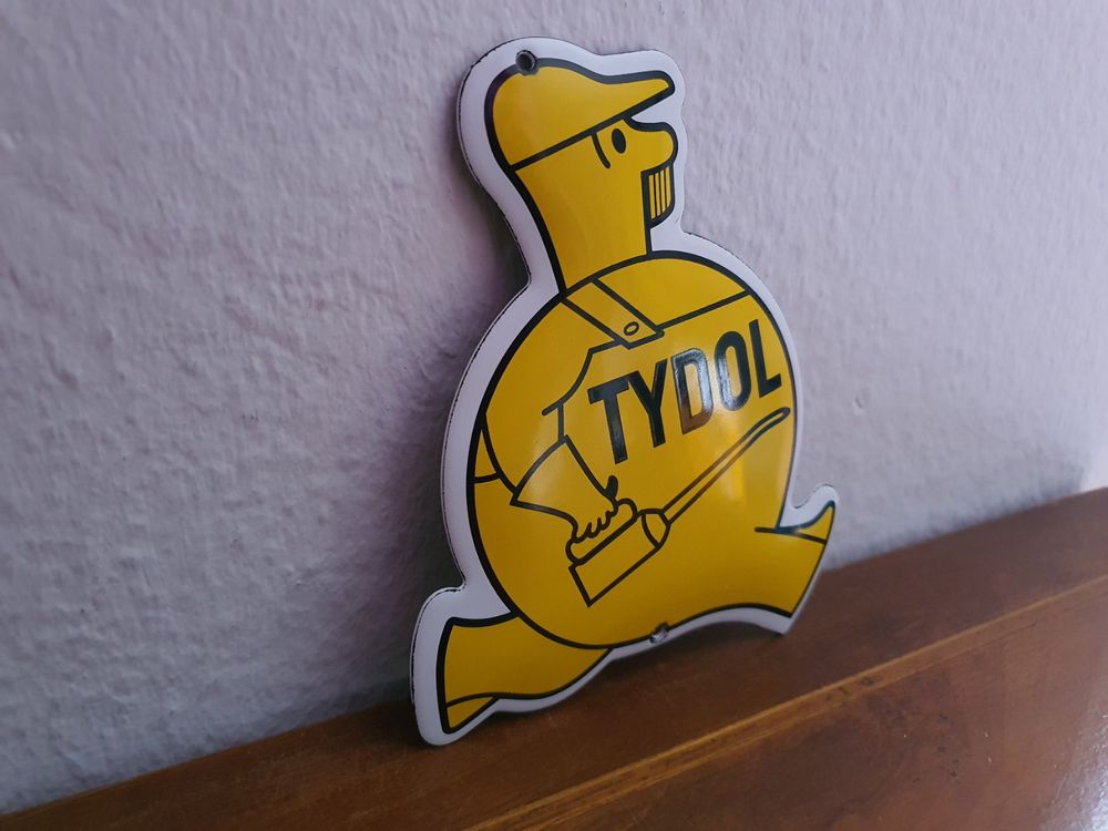 Emailschild Tydol Gasoline Logo Emaille Schild Reklame Retro (Neu ...