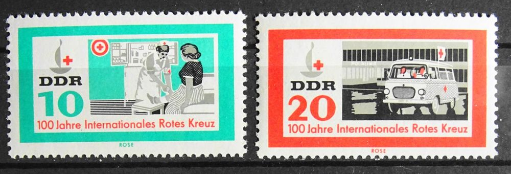 DDR 1963, Michnr. 956 + 957** (Neu (gemäss Beschreibung)) in Haslen GL für CHF 0.45 – mit ...