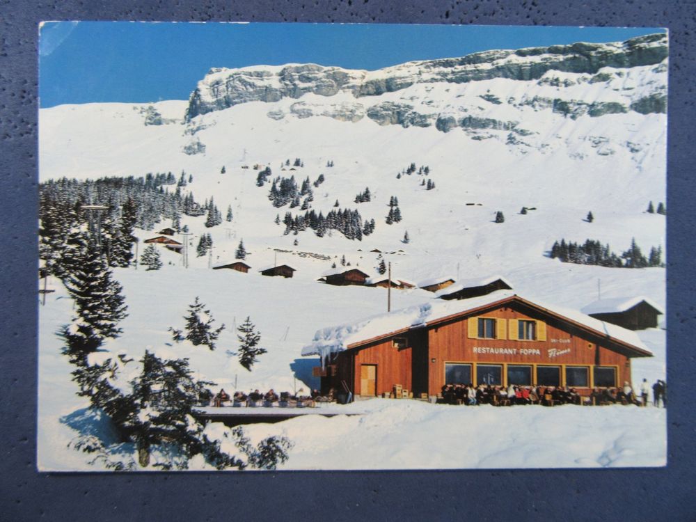 AK FLIMS RESTAURANT FOPPA SKI-CLUB BELEBT SCHNEE GR | Kaufen auf Ricardo