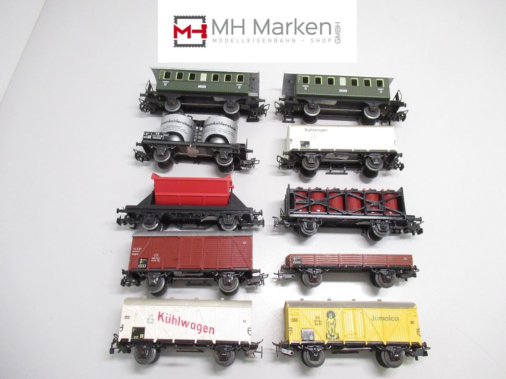 Märklin 10-teiliges 2-Achser Wagenset "Bunte Mischung" AC H0 (Gebraucht ...