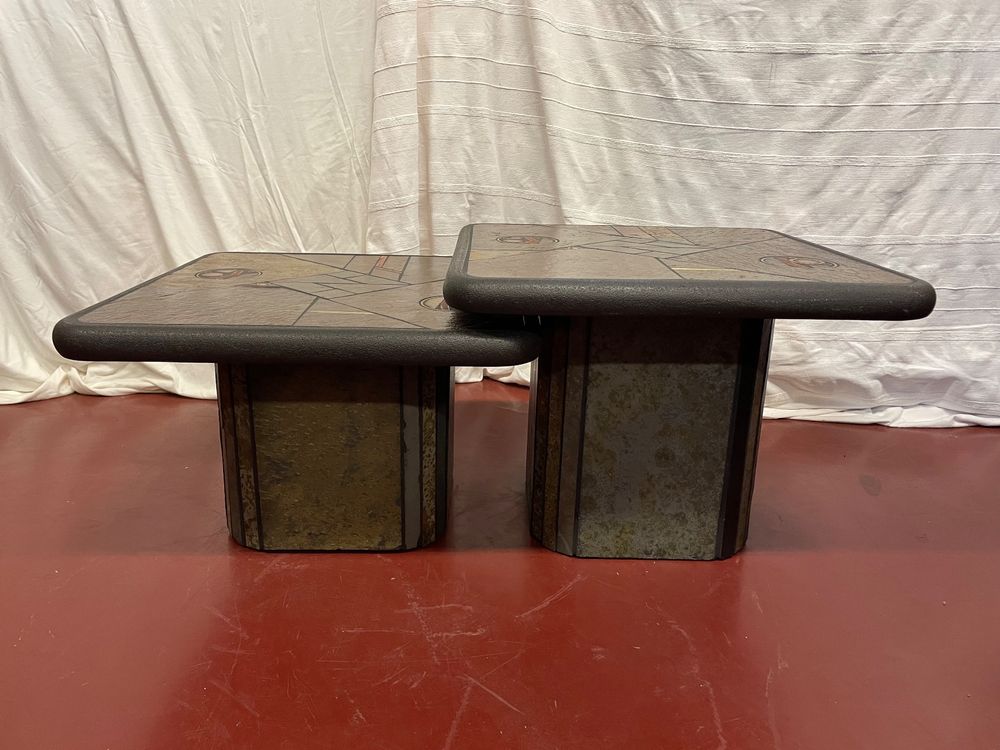 2x Brutalismus Couchtisch A.P. Kingma vintage Steintisch 70s | Kaufen auf Ricardo