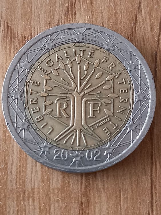 Fehlpragung 2 Euro Munze Frankreich
