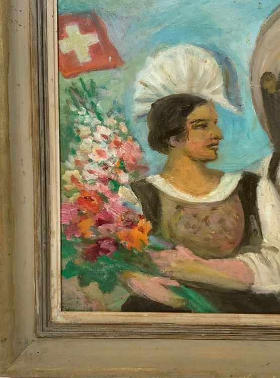 Joseph KÄLIN-KUPFER (1870-1965) Alplerpaar Gemälde | Kaufen auf Ricardo