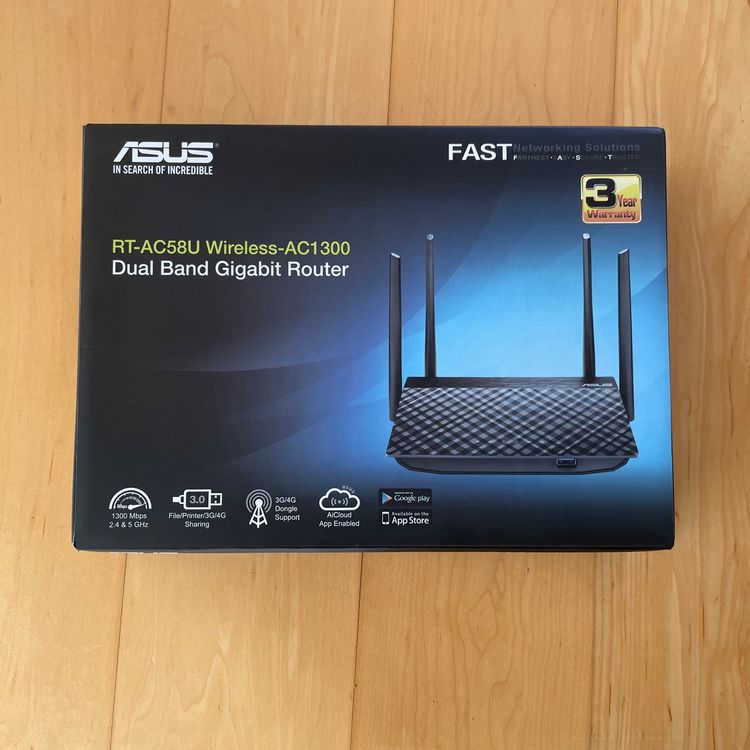 RT-AC58U Wireless AC1300 V1 von ASUS - Dual Band Gbit Router (Gebraucht ...