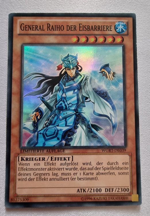 Yugioh ️General Raiho der Eisbarriere, limited ️DE | Kaufen auf Ricardo