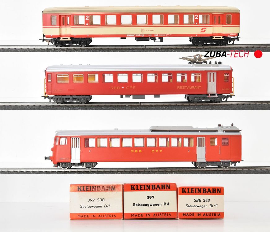 Kleinbahn 3x Personenwagen SBB/ÖBB H0 GS mit OVP (Neu (gemäss Beschreibung)) in St. Gallen für ...
