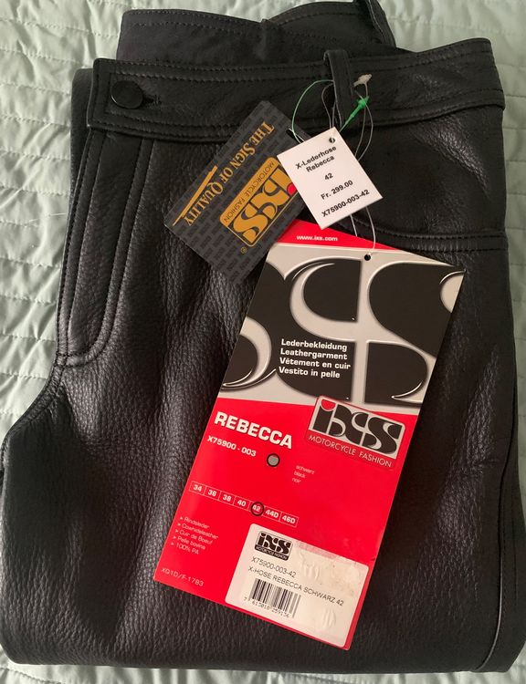 NEU: IXS Rebecca Lederhose - Motorcycle, Damen, Grösse 42 (Neu (gemäss ...